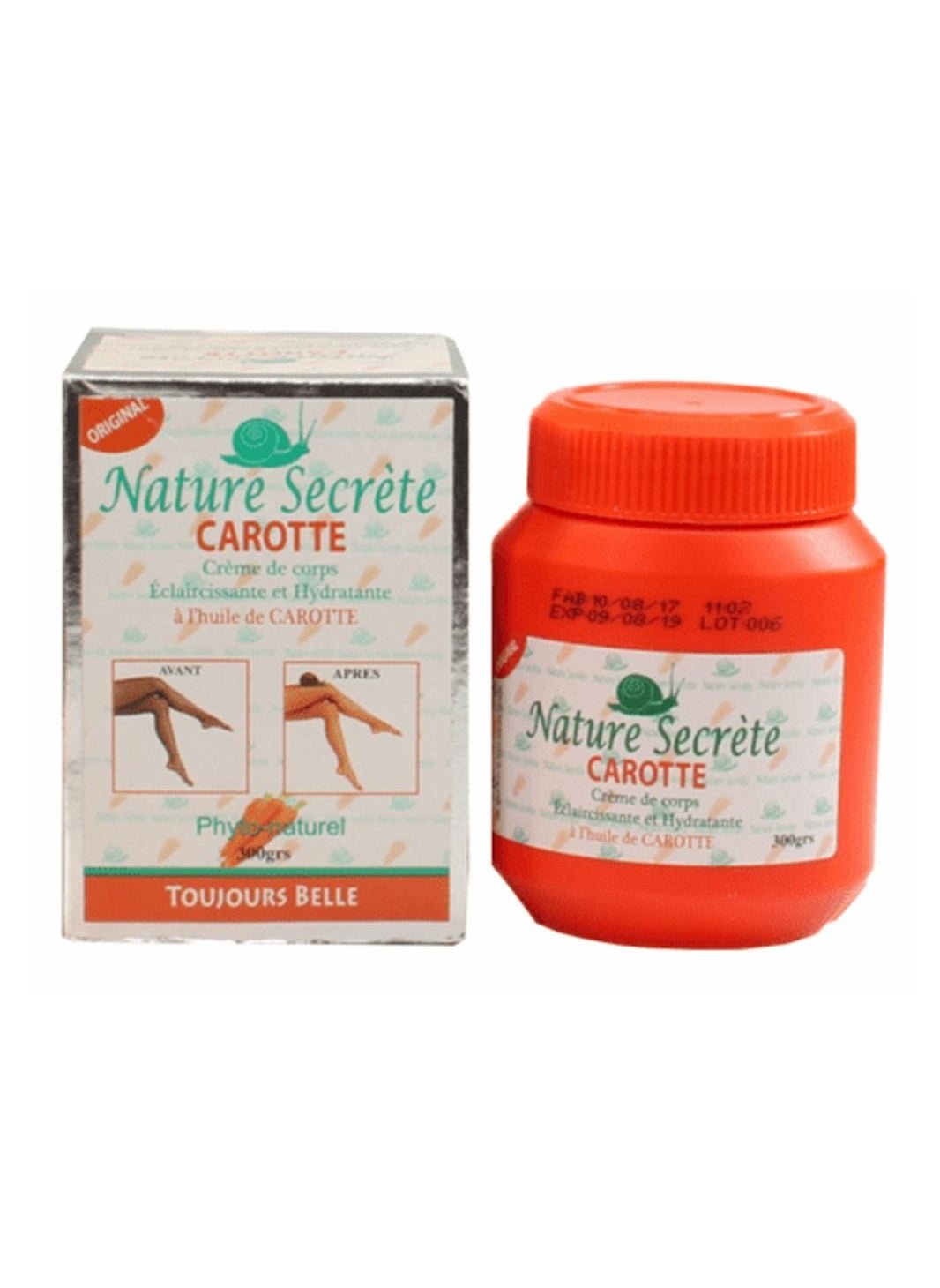 Nature Secrete Carrot Oil Lightening Body Cream 300g - bentelnile.com
