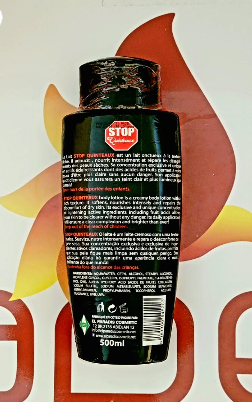 Stop Quinteaux Whitening Body Lotion 500ml - bentelnile.com